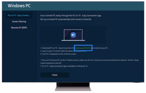 Getting Started - Easy Connection to Screen Download and Install
